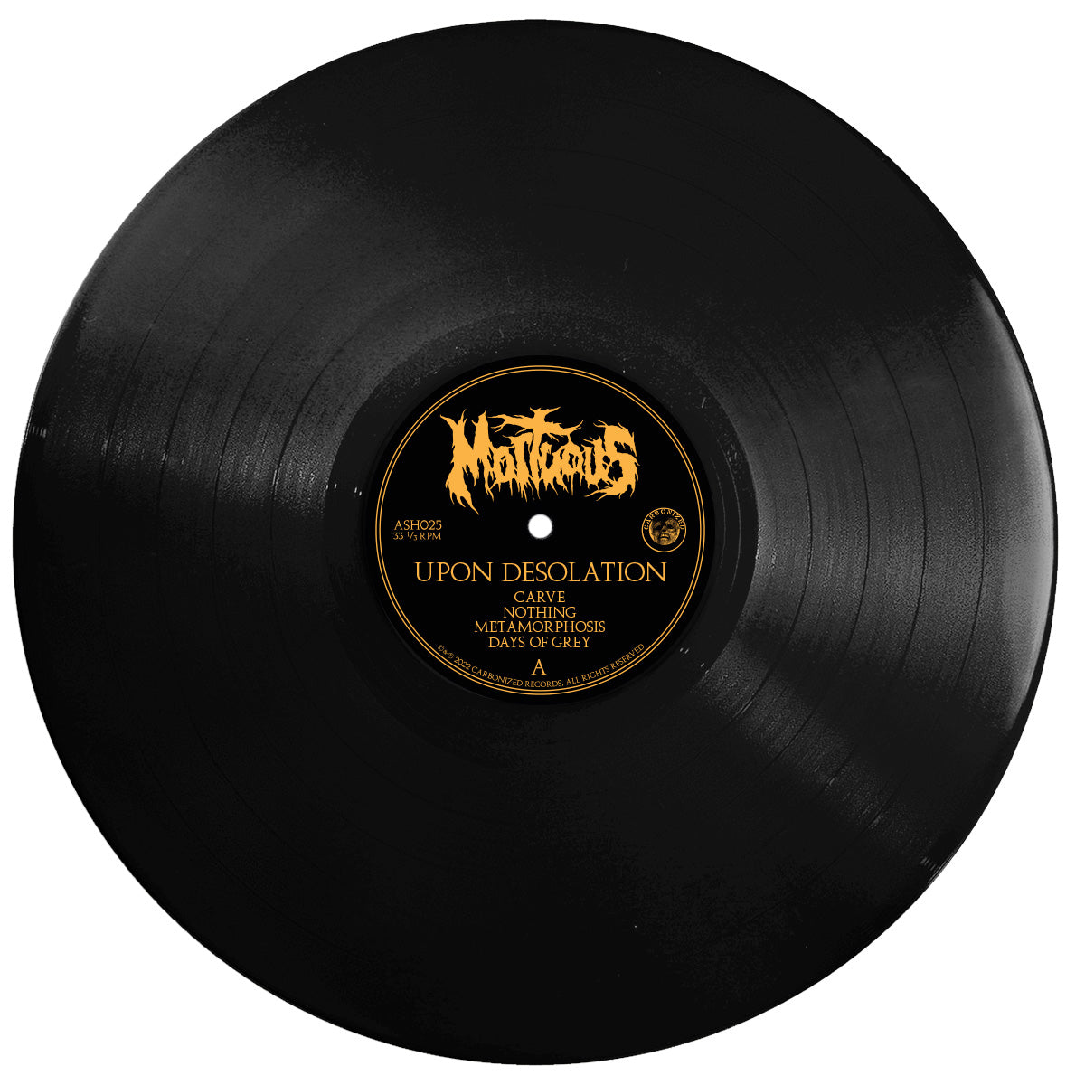 Mortuous - "Upon Desolation" Black LP – Carbonized Records